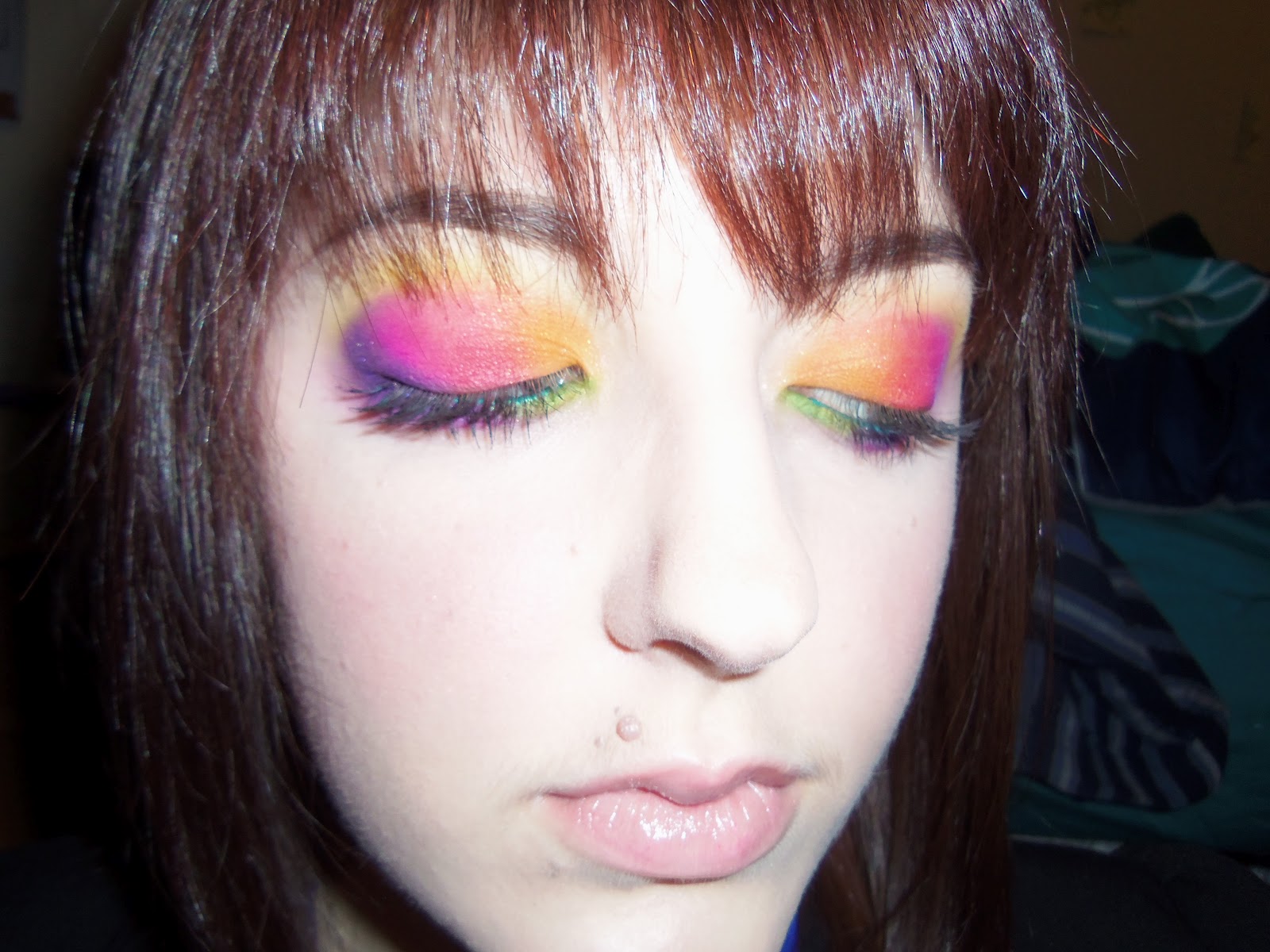 Makeup with Alyxwithay: Colorful Color Blocking Inspired Makeup =D