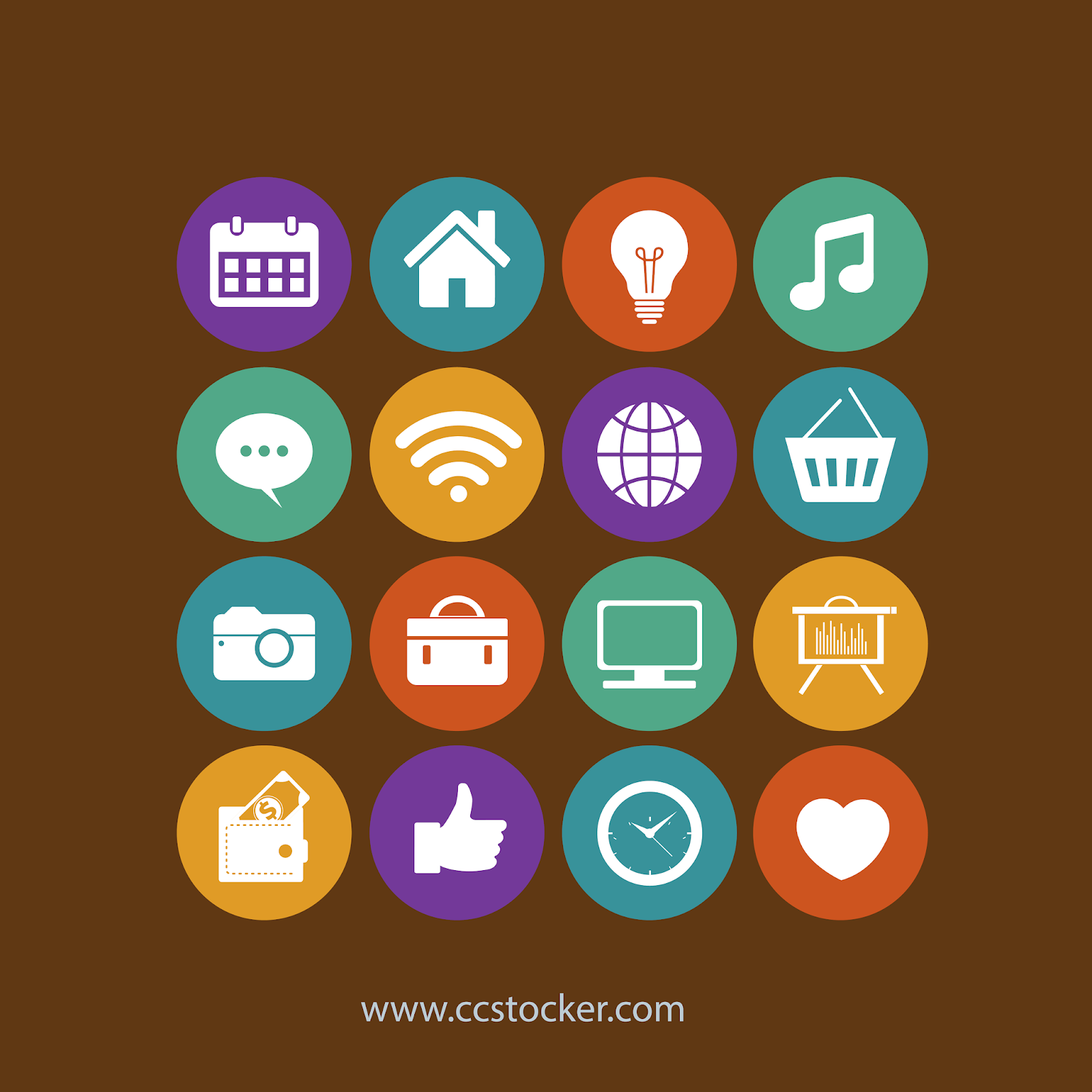 App icon set Flat - FREE STOCK FLAT ICON