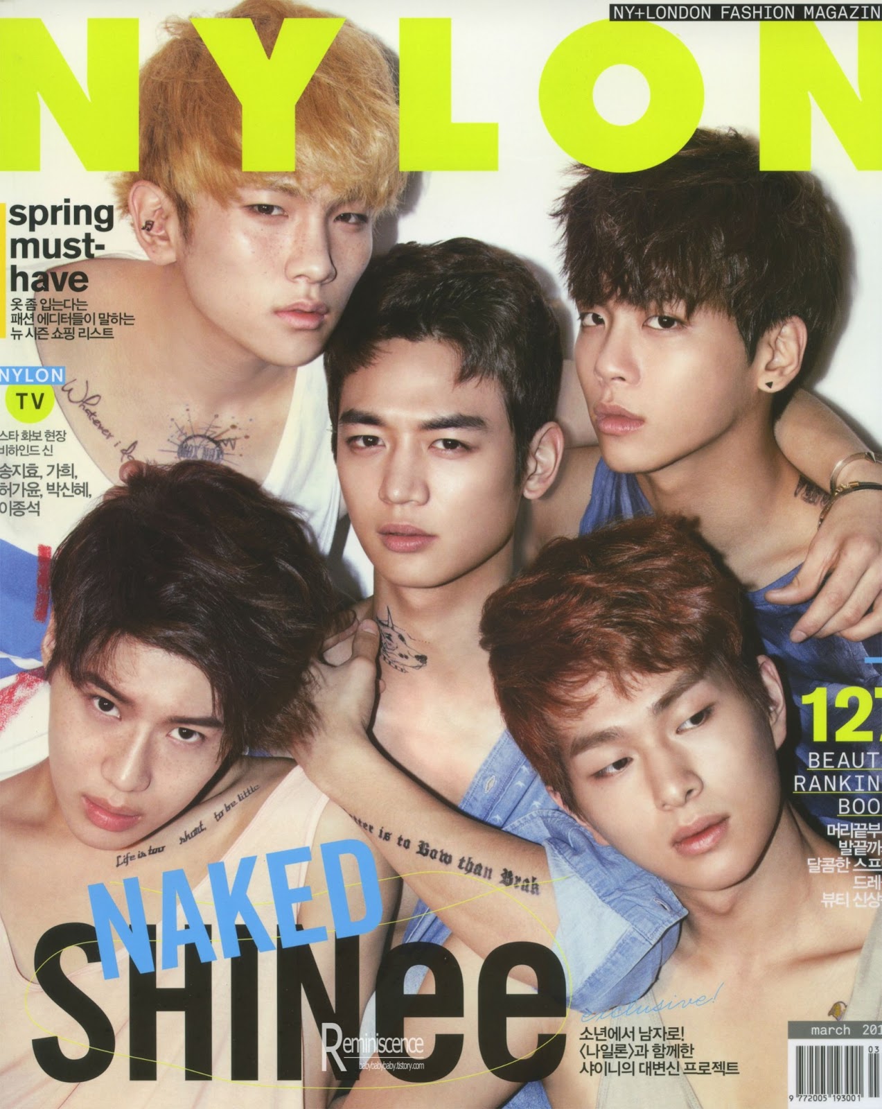 SHINee Covers Nylon Magazine's March Issue- HQ Scans + English Trans + BTS