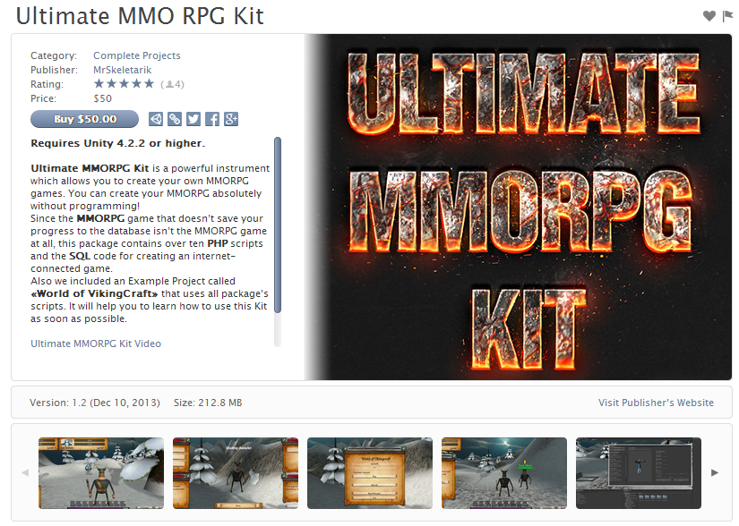 Free Assets for Unity 3D Engine.: IT'S FINALLY HERE! - Ultimate MMO RPG ...