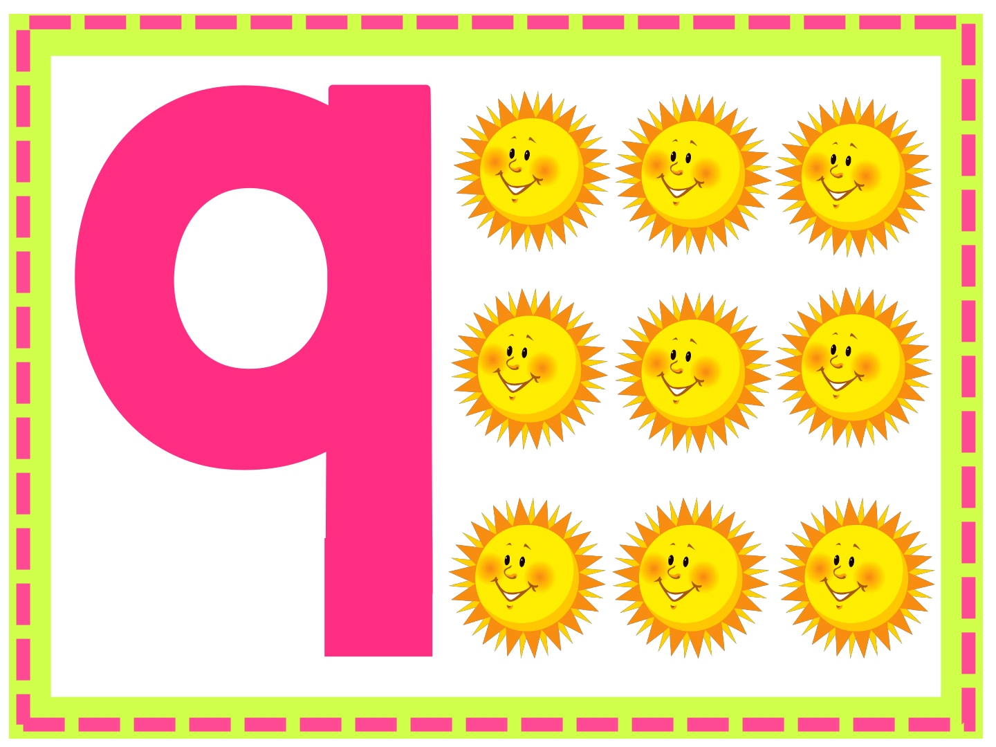 Números Cards coloridos e ilustrados para relacionar o número a ...