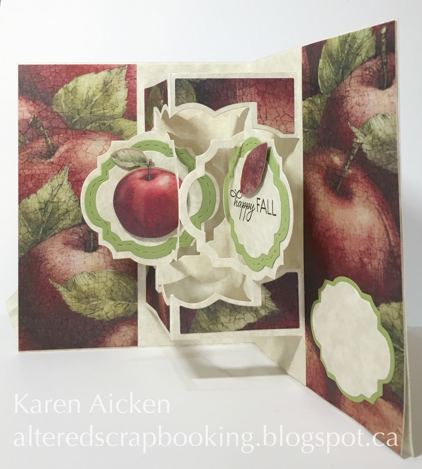 Altered Scrapbooking: Harvest Apple Pop-Up Card - NEW RELEASE!