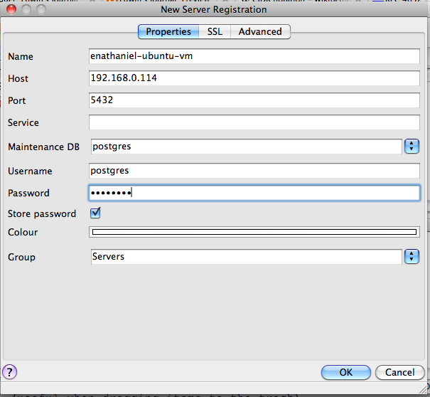 Setting up pgadmin 4 sqlpro - genestorm