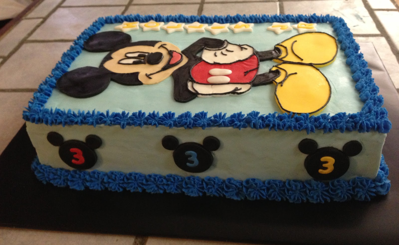 Mickey Mouse Birthday Sheet Cakes