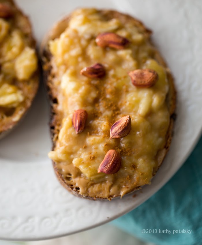 Maple-Cinnamon Peanut Butter Banana Toast. Healthy Snack ...