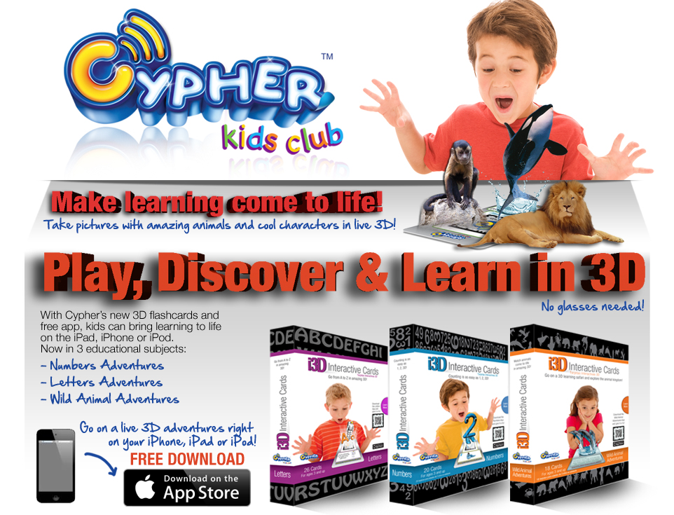 superdumb supervillain: Cypher Kids i3D Interactive Cards