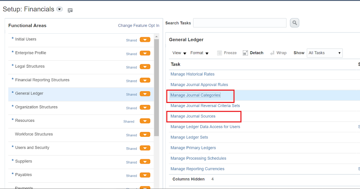 The Oracle Prodigy Create A Custom Journal Source And Category In Oracle Fusion Applications 4712