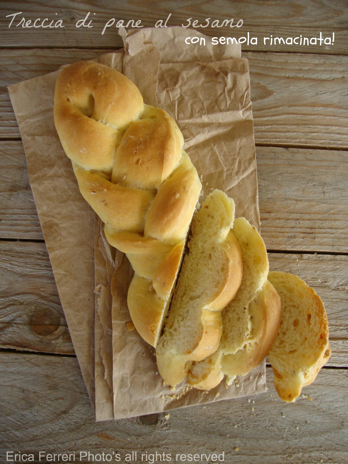 Ogni riccio un pasticcio - Blog di cucina: Treccia al sesamo con semola ...