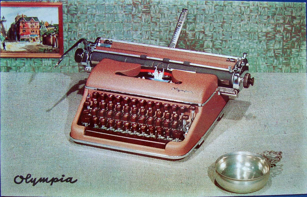 Olympia typewriter postcards/ /THE TYPEWRITER REVOLUTION