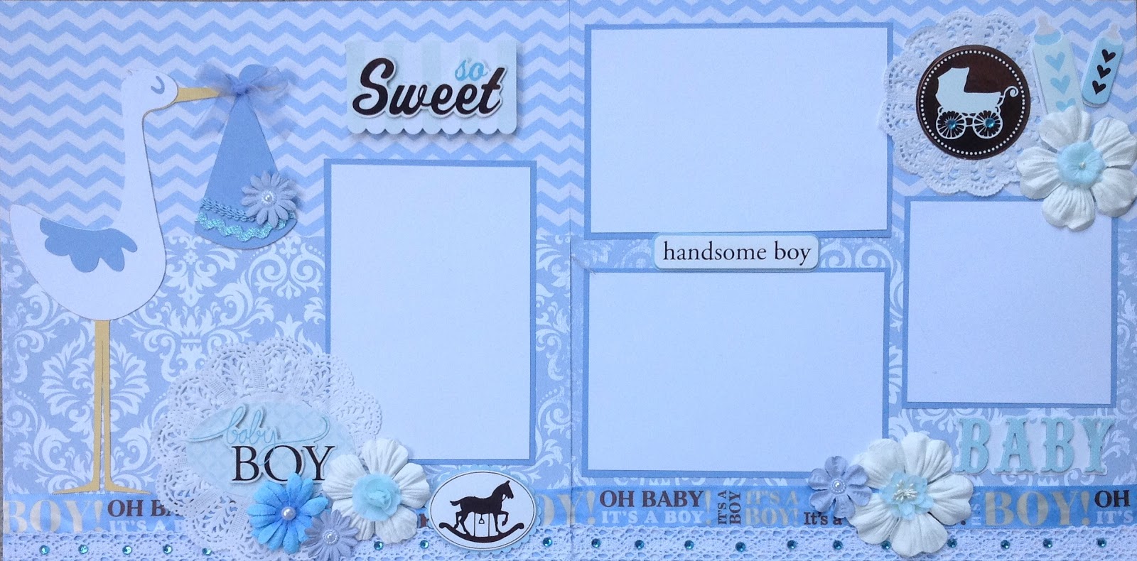 AMAZING GRACE Paper Crafts: Baby Boy and Brothers