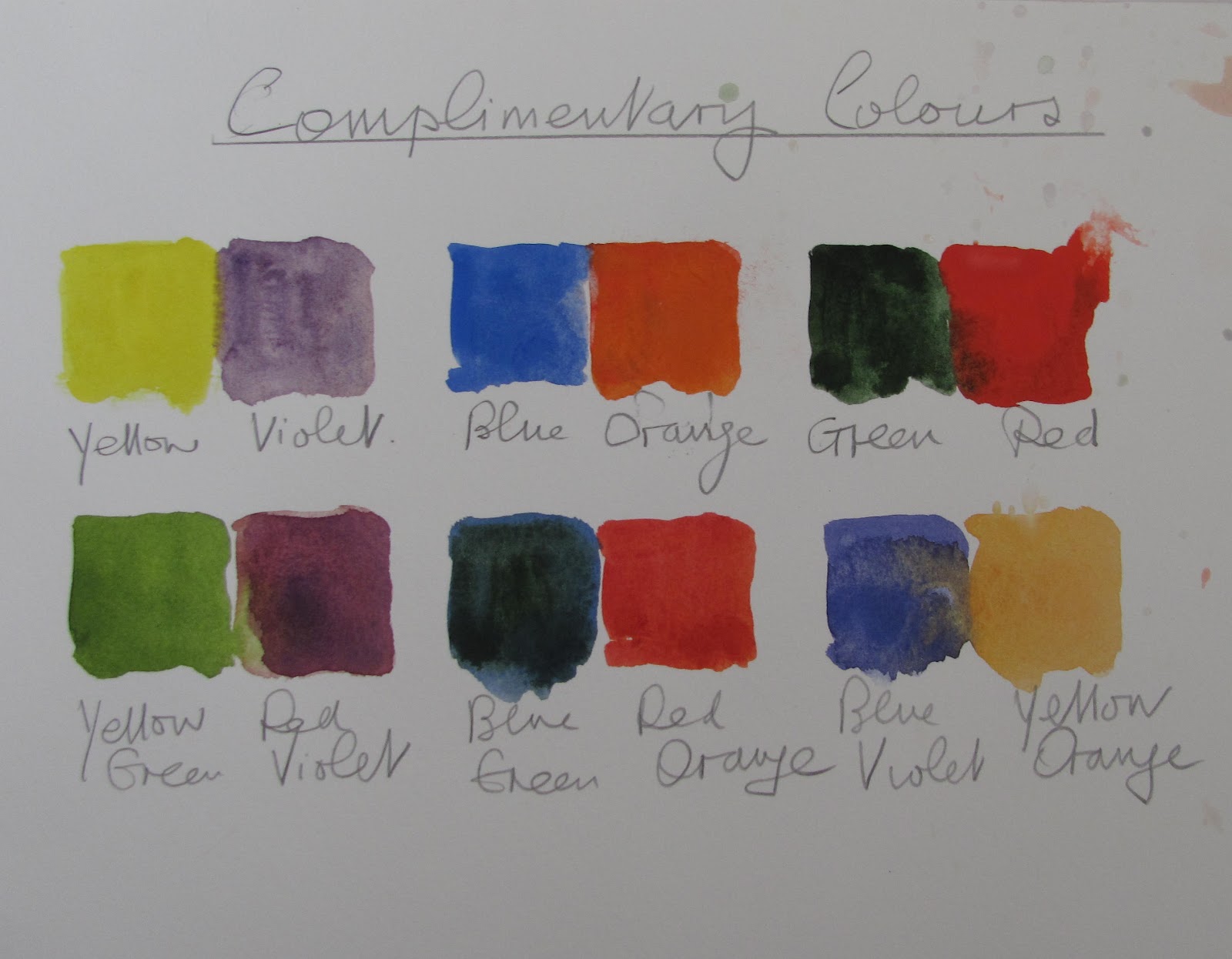 The Watercolour Log: Complementary Colours