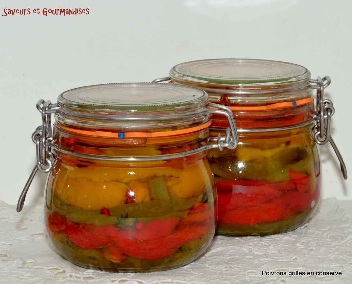 Saveurs et Gourmandises: Poivrons Confits en Conserve et concours inside