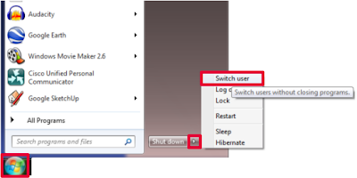 The Tech Train: Windows 7: Switch User vs. Logging Off