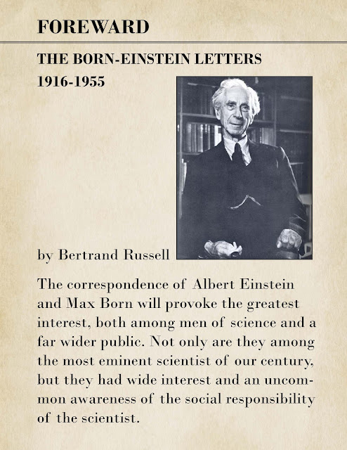 My Science Heroes: Einstein - The Born-Einstein Letters Foreward