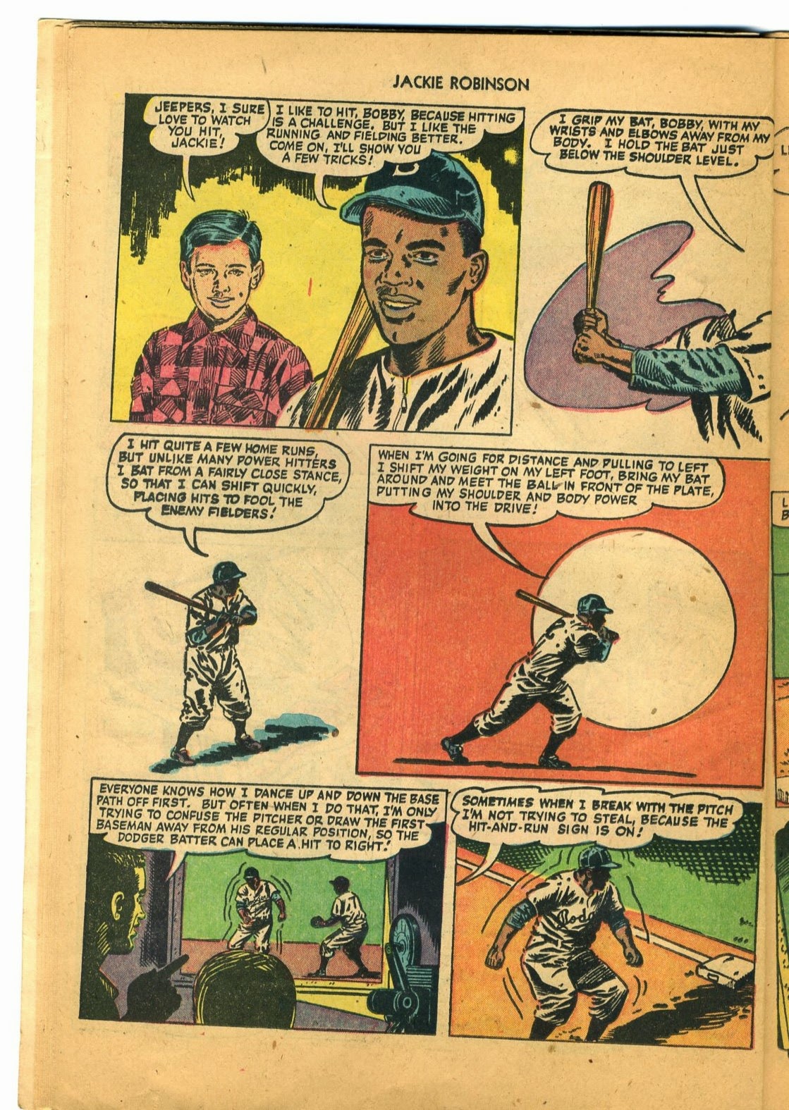 Dodgers Blue Heaven: Scans of the 1952 Jackie Robinson Comic #6 ...