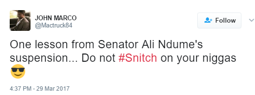Mixed Reactions Trail Ali Ndumes 6 Month Suspension From The Senate