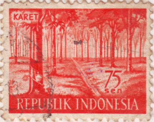 Selling antiques used and historic: Indonesia stamp collection