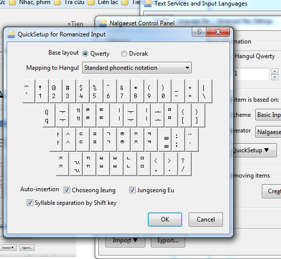 Tien tuts: Korean Input Method Editor (Romaji - Romanized input type)