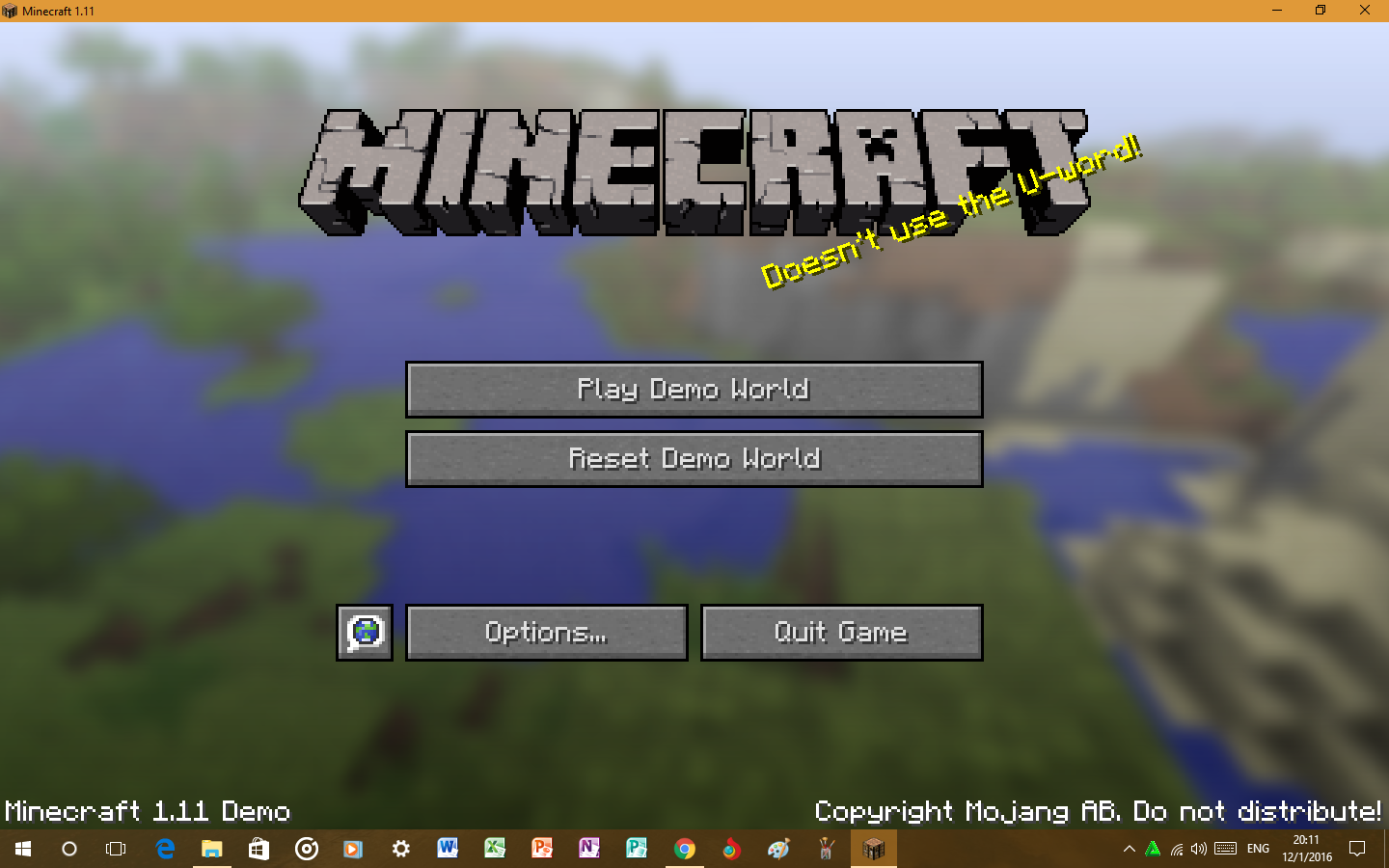 Jurnal Wiwuu: Minecraft History: Demo