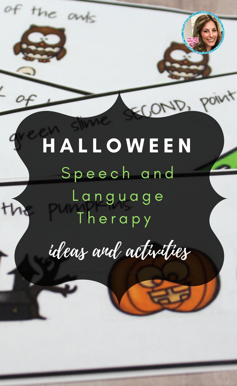 Halloween Speech Language Therapy Ideas - The Pedi Speechie