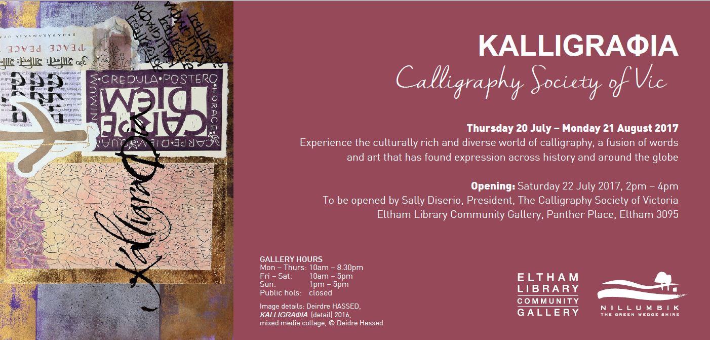 Calligraphy Southscribes Inc.: Calligraphy Society of Victoria ...