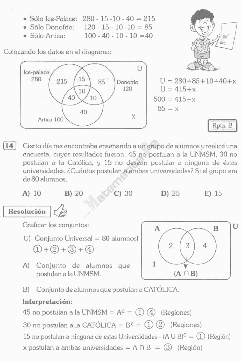 TEORÍA DE CONJUNTOS EJEMPLOS Y EJERCICIOS RESUELTOS DE SECUNDARIA Y ...