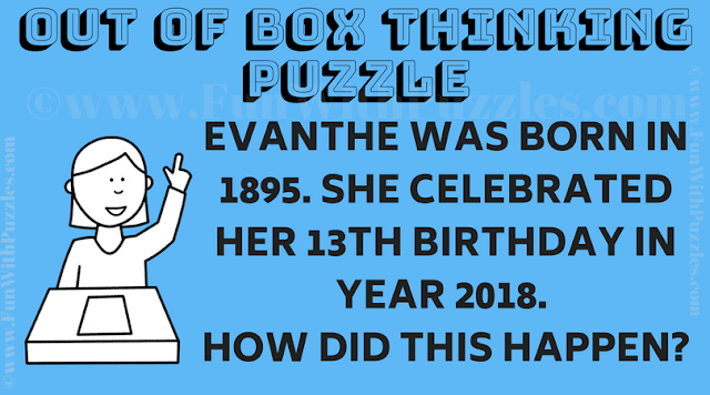 Brain Testing Out of Box Thinking Puzzle with Answer