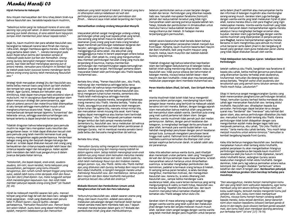 it's janee: Resume Manhaj Haraki buku I dan II