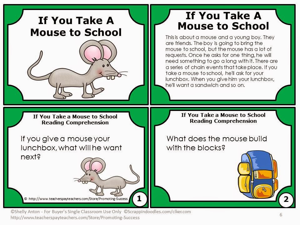 If you take a Mouse to School Activities Teachers Pay Teachers ...