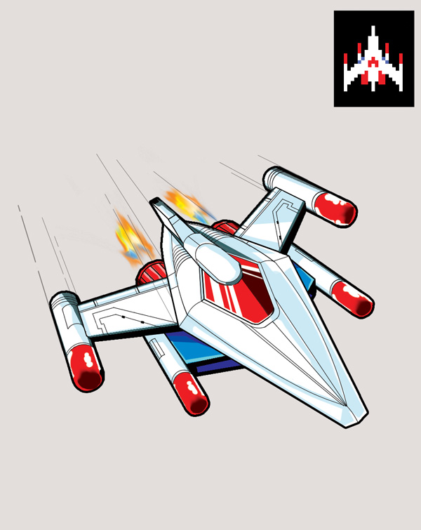 The Artcade: Arcade Art: Galaga Tribute