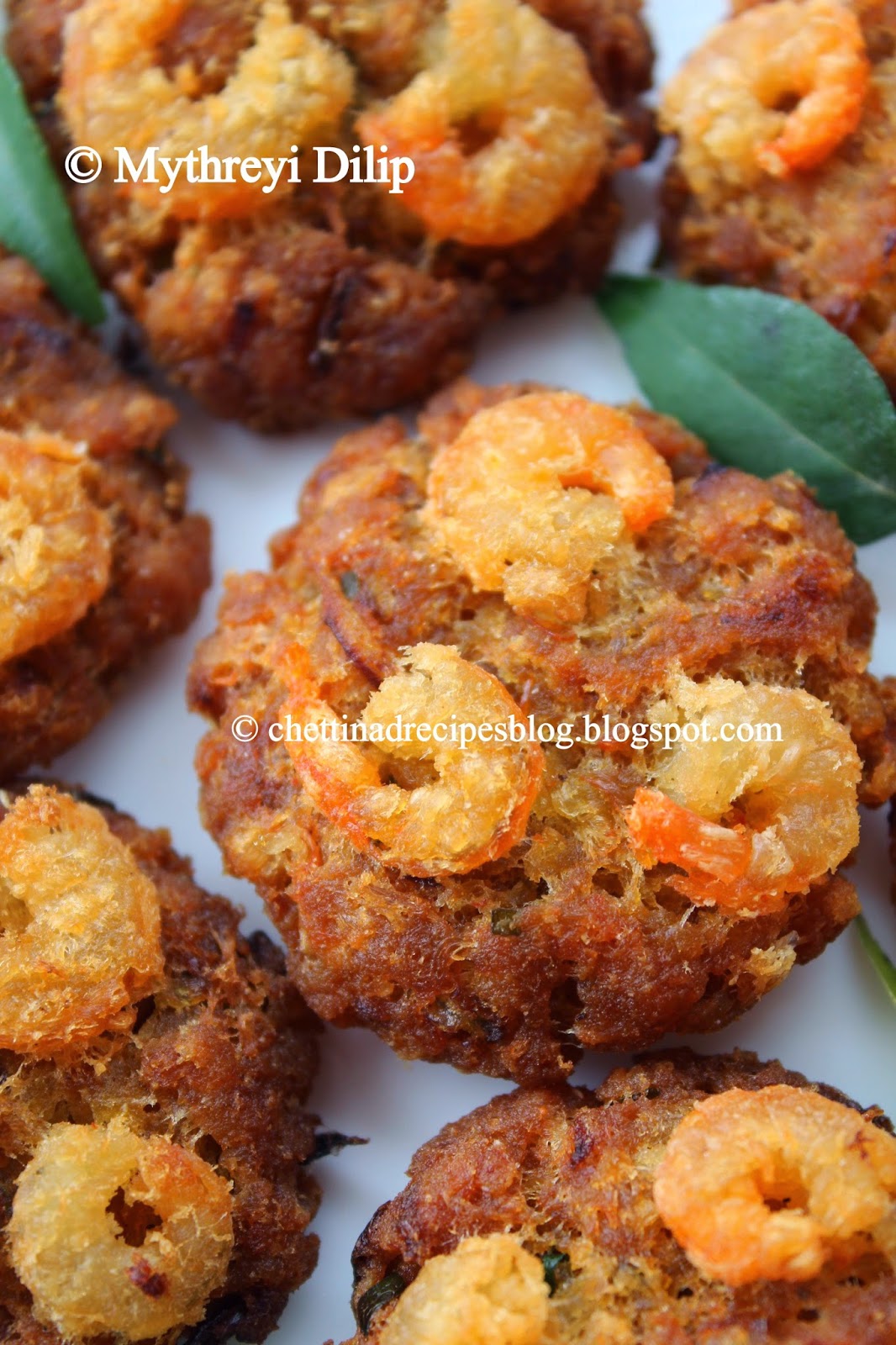 Chettinad Prawn Vadai / Eral Vadai - Chettinad Recipes