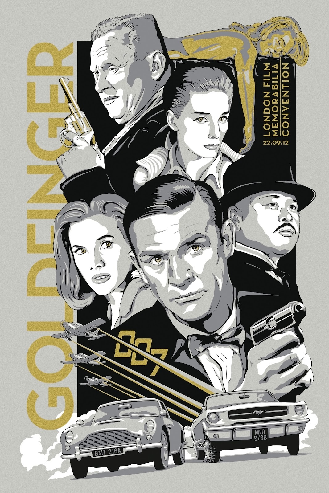 INSIDE THE ROCK POSTER FRAME BLOG: James Bond Goldfinger poster by ...