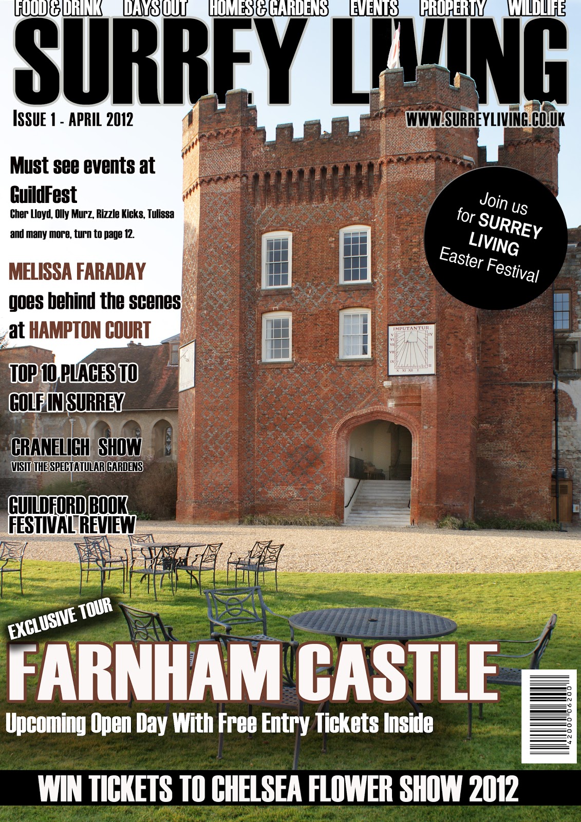Lucy Gibbons: Front Cover - Surrey Living (Regional Magazine)