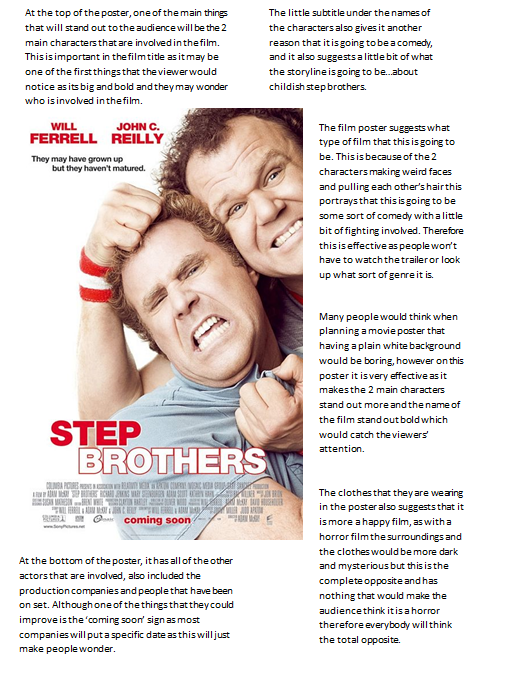 Step Brothers Poster Analysis