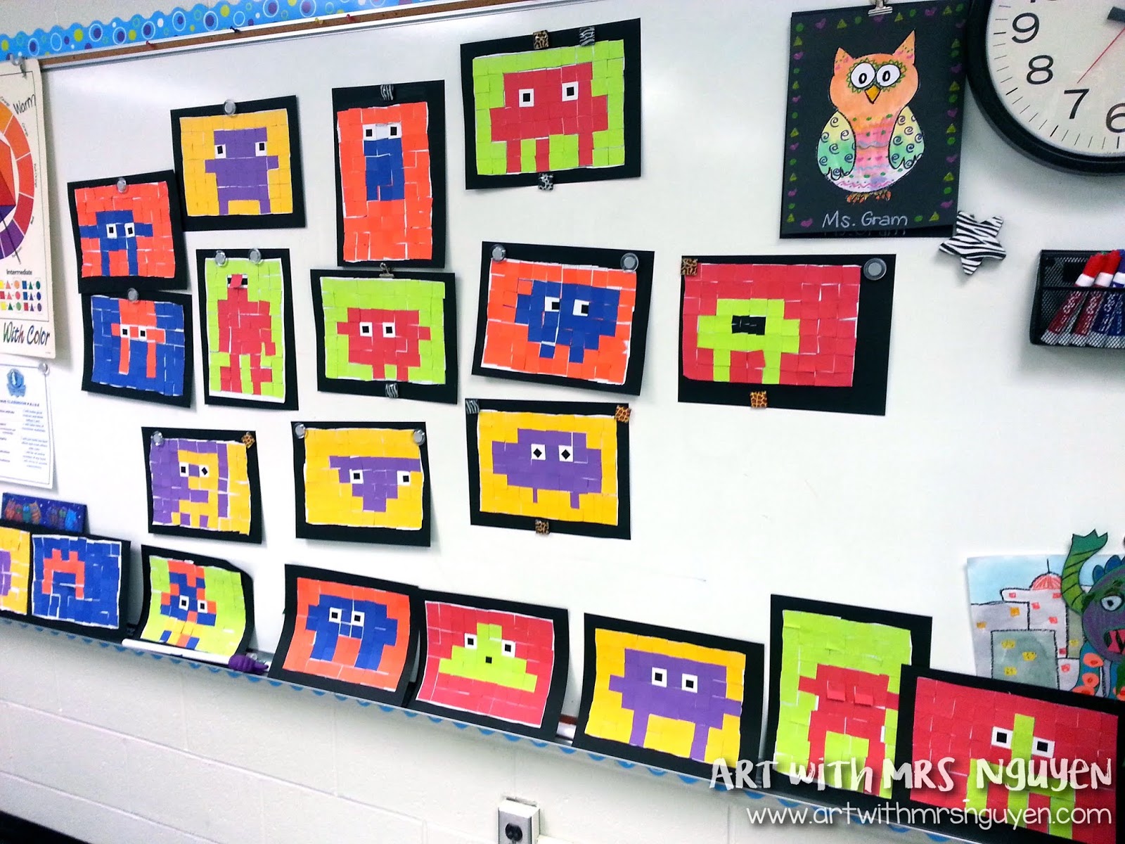 Space Invader (3rd) | Art with Mrs. Nguyen