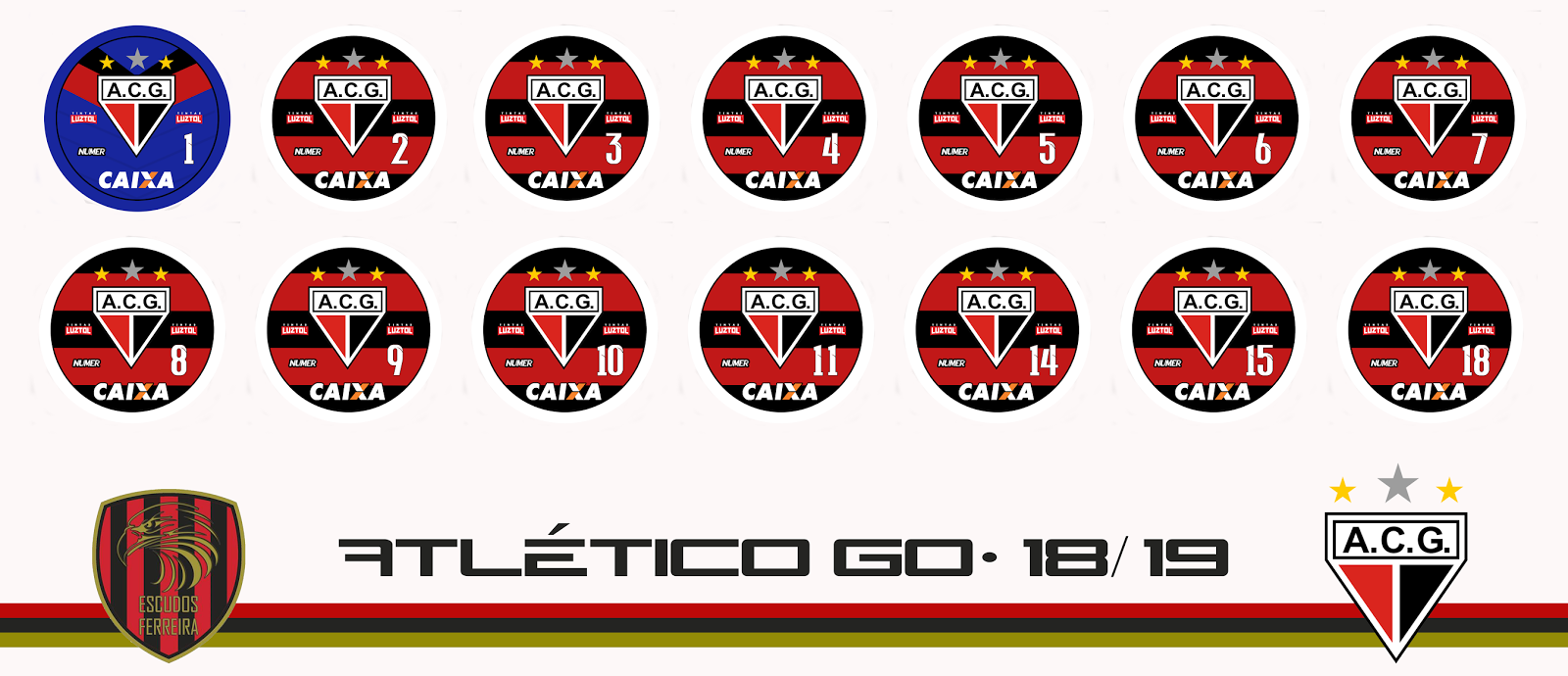 ESCUDOS FERREIRA: ATLÉTICO-GO 2017