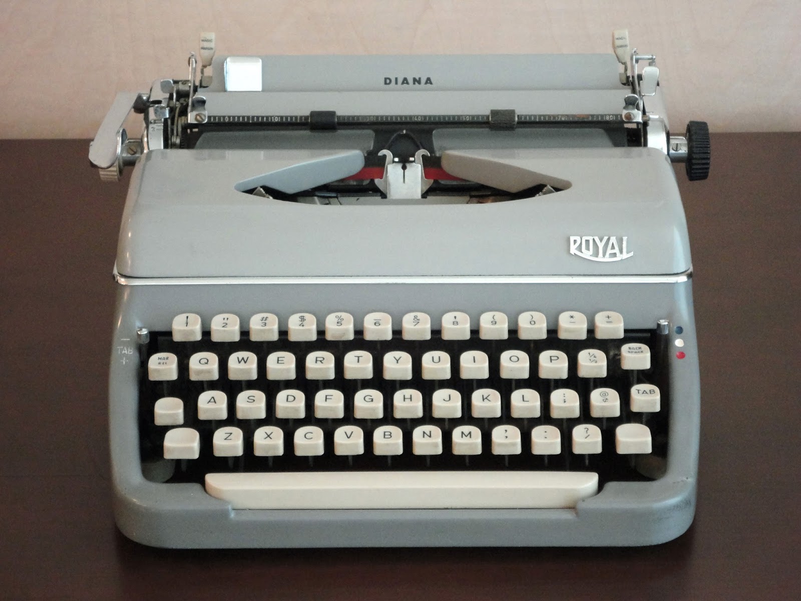 x over it: Typewriter Trials / Royal Diana