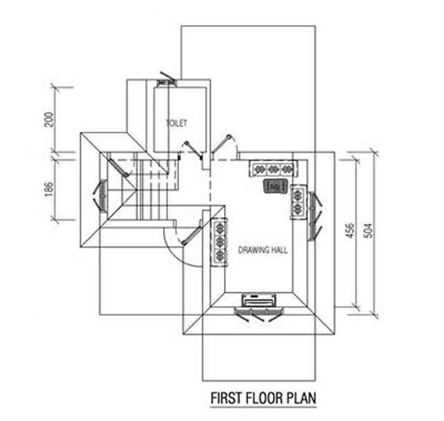 950 Sq Ft, Double Floor Home Design with Free Home Plan - enteveedu