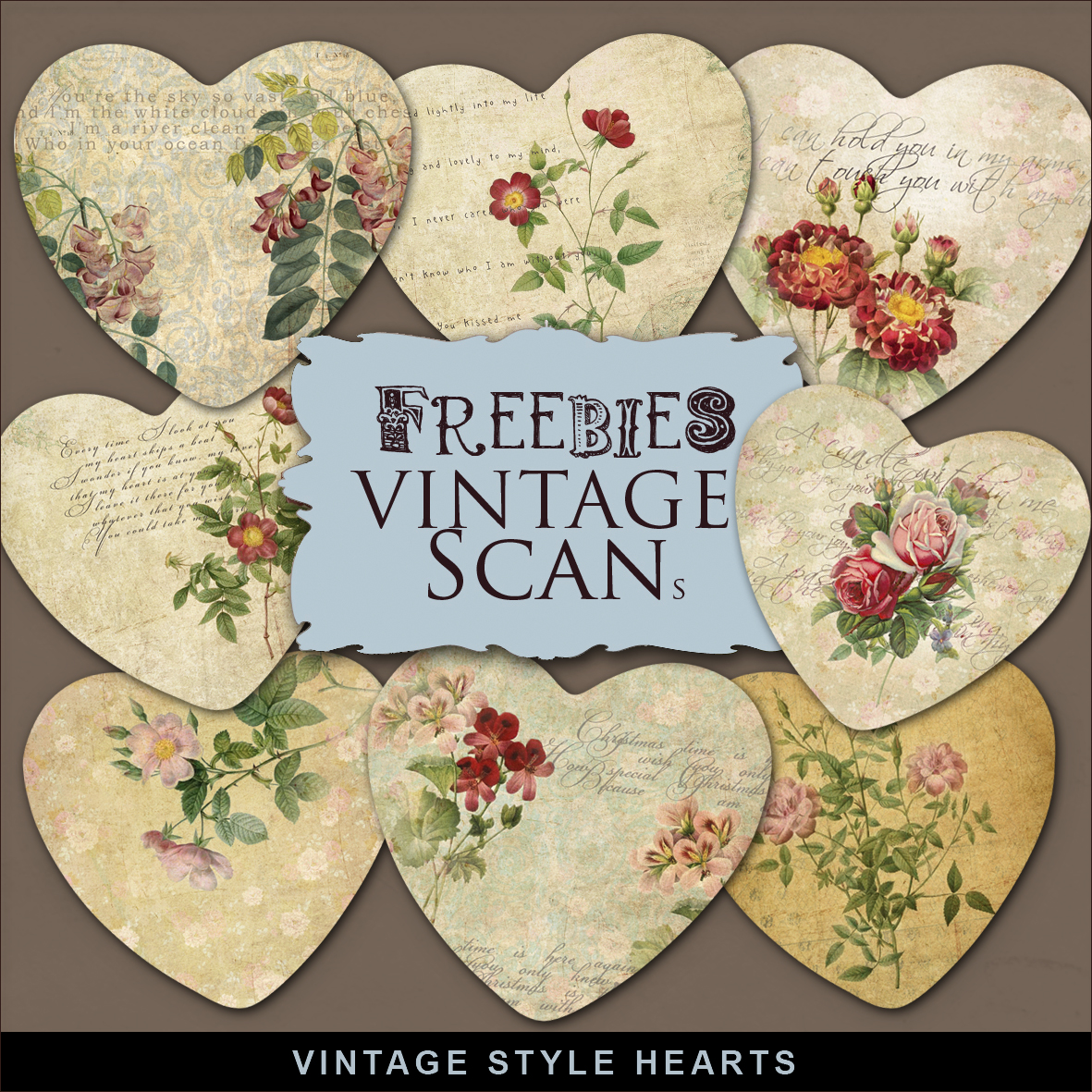 Freebies Vintage Style Hearts:Far Far Hill - Free database of digital ...