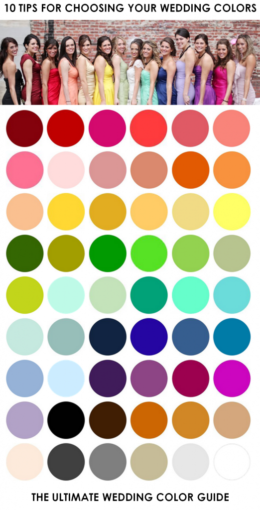 10 Wedding Color Tips | The Ultimate Wedding Color Guide | The Perfect ...