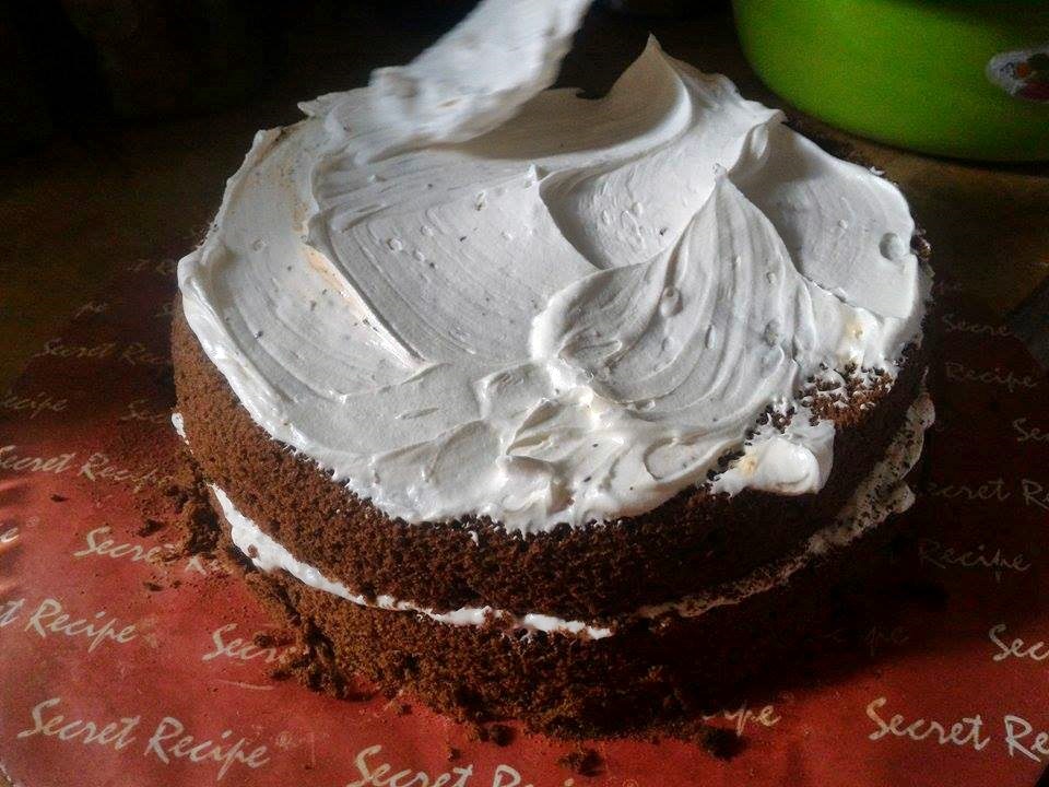 Resepi Tiramisu (Kek Coklat Chiffon + CreamCheese)