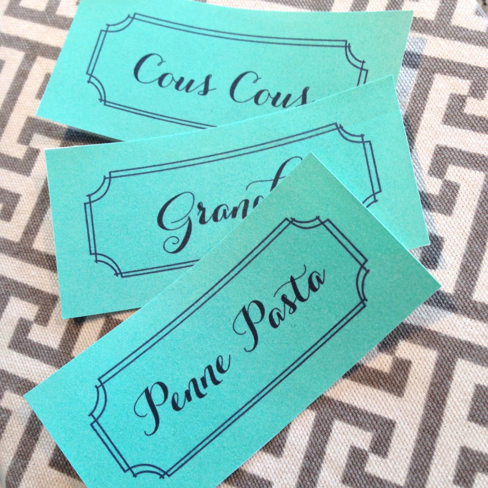 How to Smudge-Proof your Pantry Labels (and Other Printed Goods)