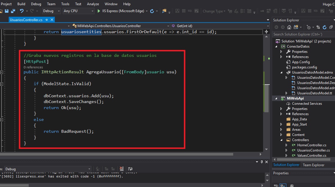 Api Rest : Creación de un Api Rest CRUD en C# - Parte 1