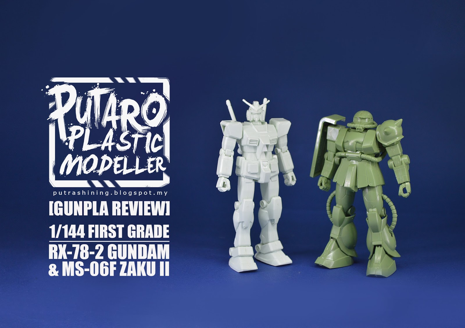 BANDAI FIRST GRADE FG 1/144 REVIEW - RX-78-2 GUNDAM & MS-06F ZAKU II
