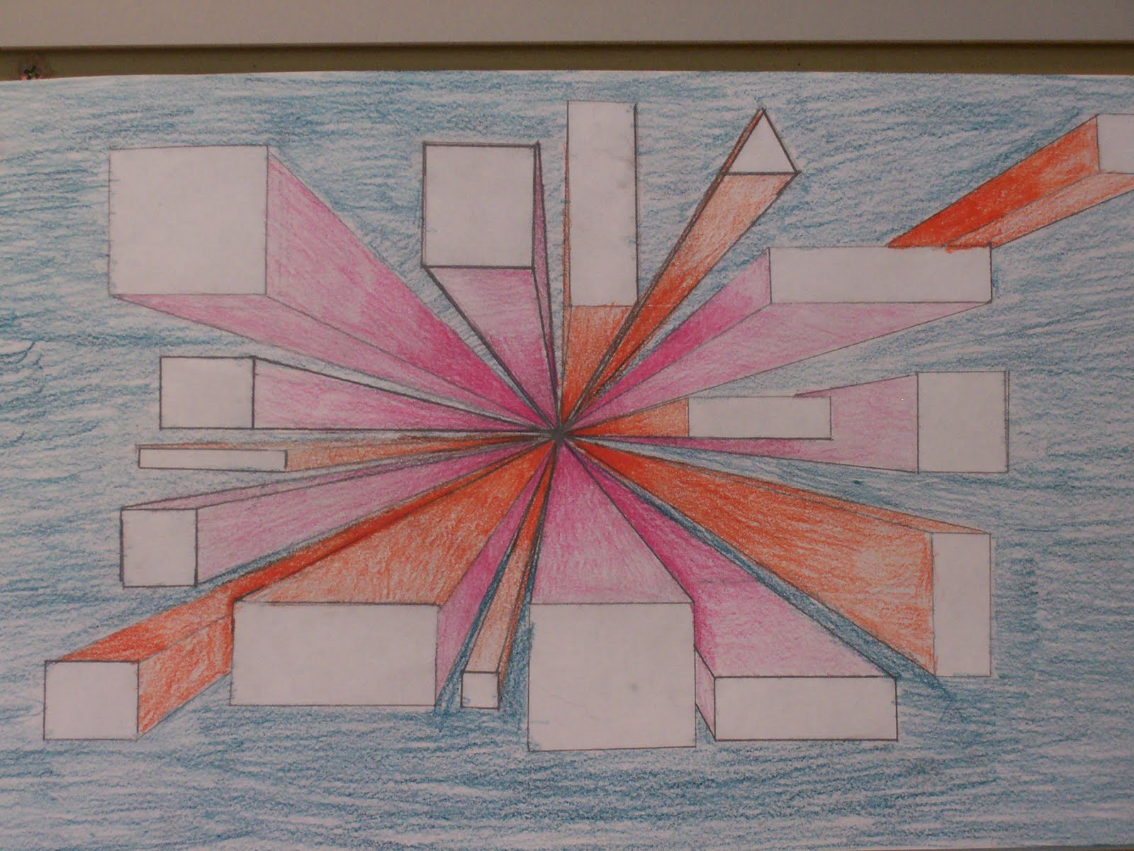 Irvington Community Middle School Art: Receding Boxes-7th One-Point ...