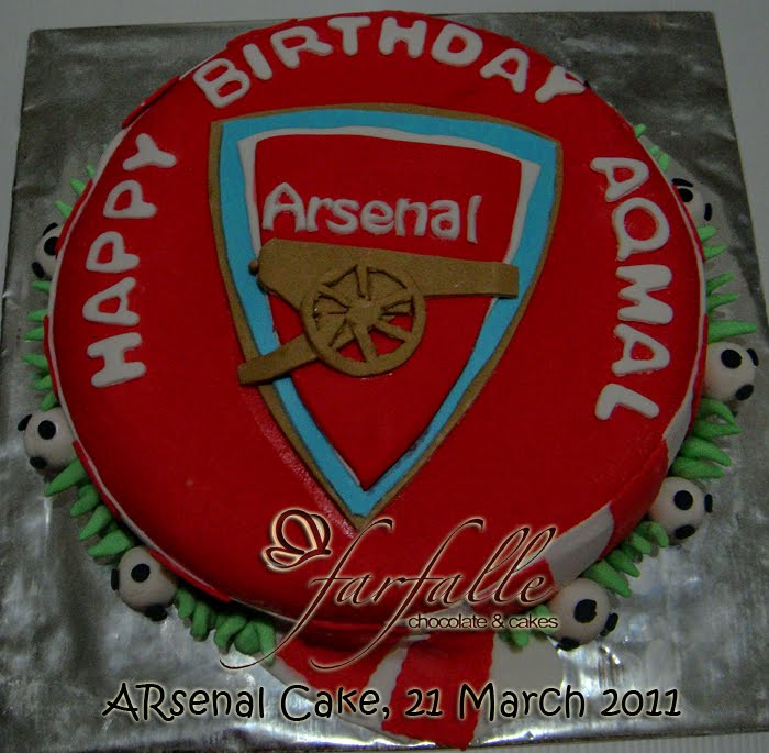 Farfalle Chocolate & Cakes: Arsenal Cake