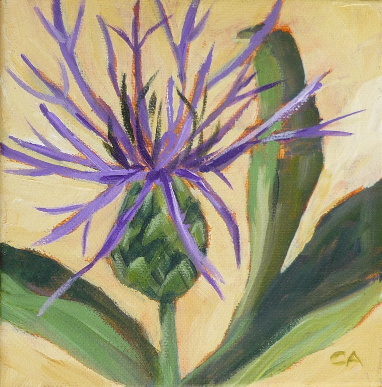 Gone Painting : Thistle