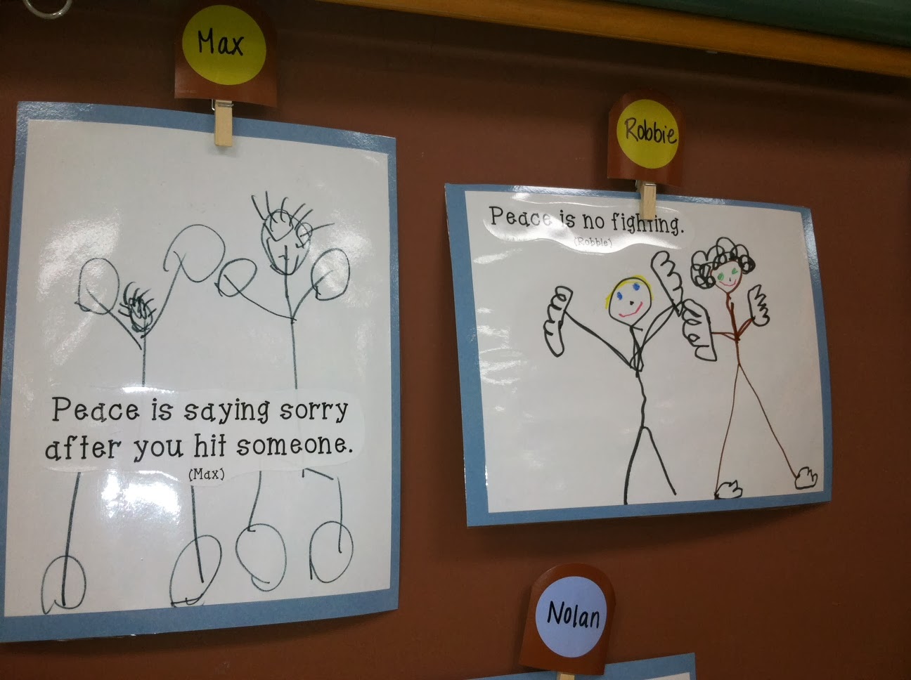 Ms. Woods' Kindergarten Class: Learning about a peaceful classroom