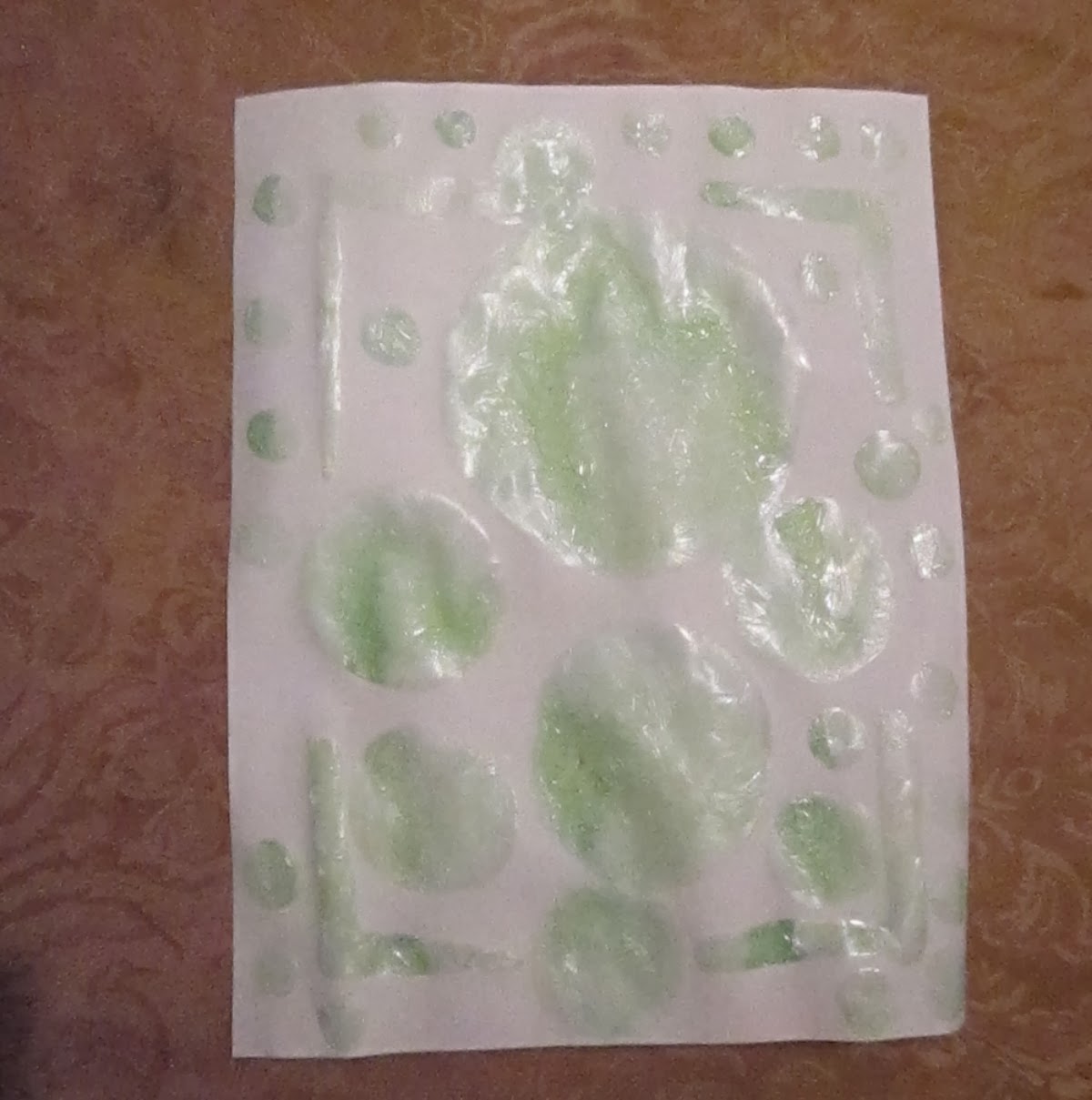 Weavings: Epsom Salt Painting -- adds a crystal sheen!