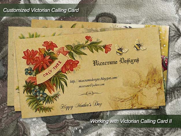 Nicecrane Designs: Antique Christmas Collection & Victorian Calling Cards